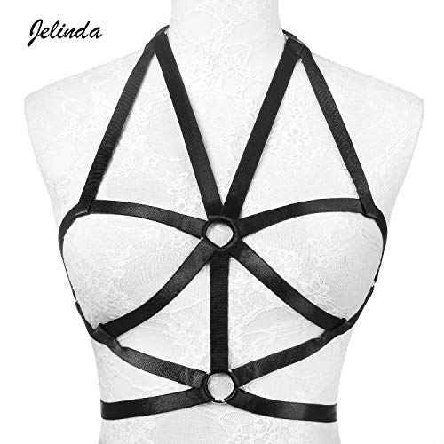 JELINDA Harness Bra Women - Fashion Elastic Strappy Halter Harness ...