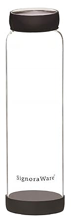 Signoraware Cool Glass Water Bottle, 1 Litre/27mm, Multicolor : Amazon ...