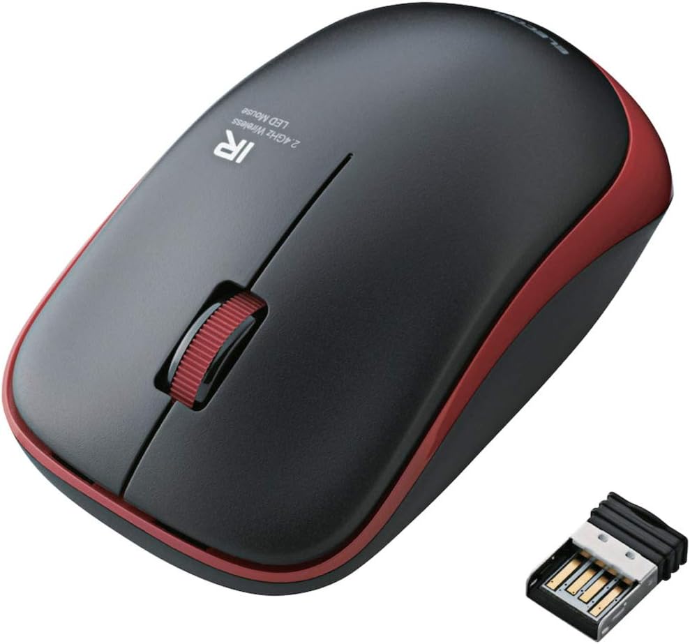 Elecom Wireless 3 Button Mouse, IR Sensor, Symmetric Design, Power ...