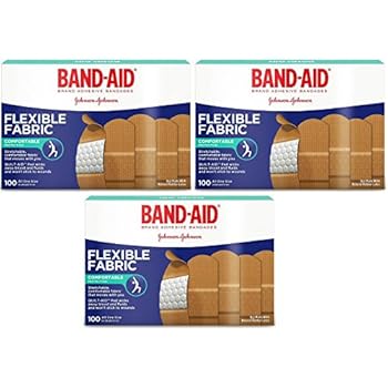 Amazon.com: Band-Aid Brand Flexible Fabric Adhesive Bandages For Minor ...