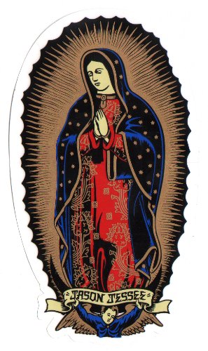 Skateboarding NEW skate board sk8 Guadalupe Skateboard Sticker Santa ...