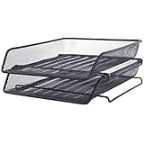 Generic 2 Tier Stackable A4 Filing Trays Office Desk Tidy File Document ...