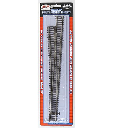 Code 83 Turnout Atlas HO Scale Code 83 #6 Right-Hand Turnout - Custom ...