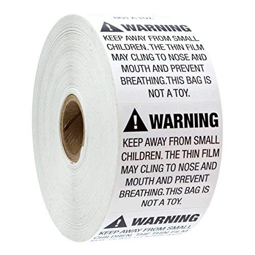 Suffocation Warning Labels/FBA Suffocation Warning Labels/2"x 2" 1000 ...