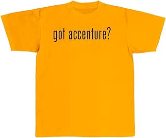 Amazon.com: got accenture? - New Adult Men's T-Shirt, Gold, XXX-Large ...