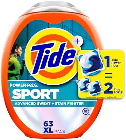 Tide Power PODS Laundry Detergent Soap Pacs with Febreze Sport, 63 ...