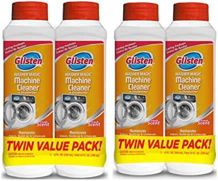 Glisten Washer Magic Washing Machine Cleaner and Deodorizer, 4 Bottles ...