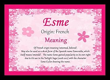 Esme Personalised Name Meaning Mousemat: Amazon.co.uk: Office Products