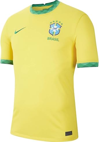 Nike 2020-2021 Brazil Home Football Soccer T-Shirt: Amazon.co.uk: Clothing