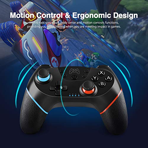 Wireless Pro Controller Compatible with Switch, YCCTEAM Remote Gamepad ...