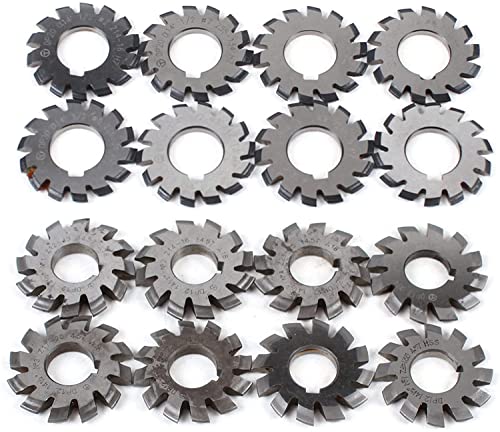 8 Pcs Involute Gear Cutter Gear Milling Cutter Tool High Speed Steel ...