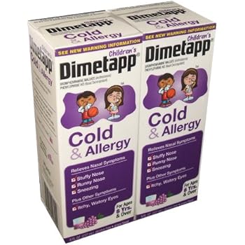 Amazon.com: Children's Dimetapp Cold and Allergy Grape Flavored Cough ...