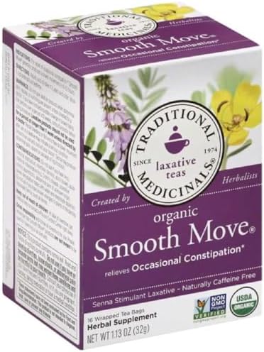 سعر Traditional Medicinals Organic Smooth Move with Senna Herbal Tea ...