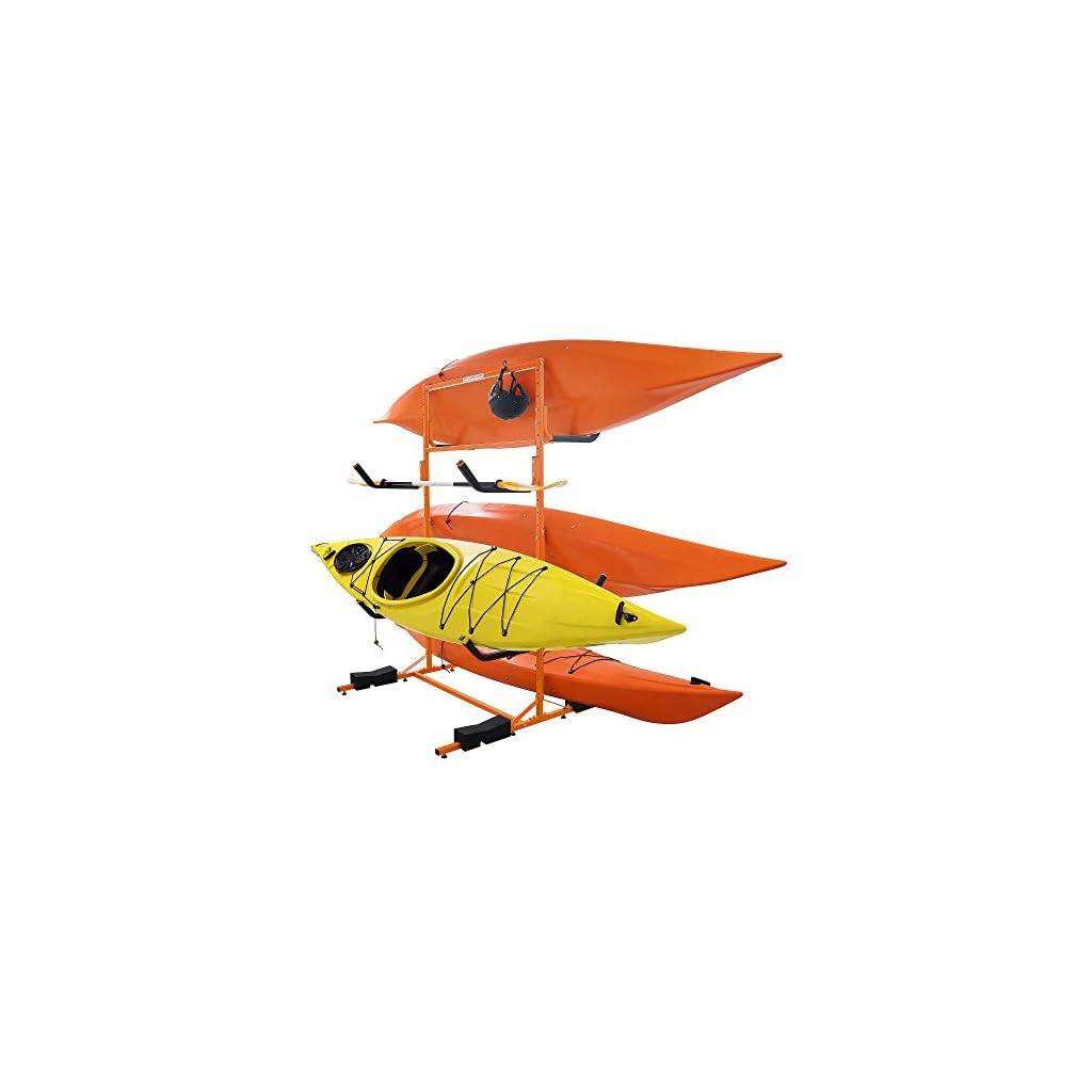 RAD Sportz Tall Stand Freestanding Heavy Duty Kayak Rack Two Kayak ...