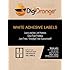 Amazon.com : Digiorange® Pack of 100 Sheet - 400 Labels - White Mailing ...