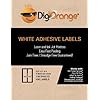 Amazon.com : Digiorange® Pack of 100 Sheet - 400 Labels - White Mailing ...