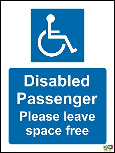 Disabled Passenger please leave space free - Self adhesive sticker ...