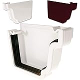 White Eurocell RWKU1 Marshall Tufflex Conservatory Gutter Union Ogee ...