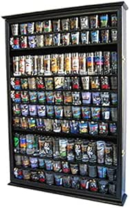 Amazon.com: DisplayGifts 144 Shot Glass Solid Wood Display Case Holder ...