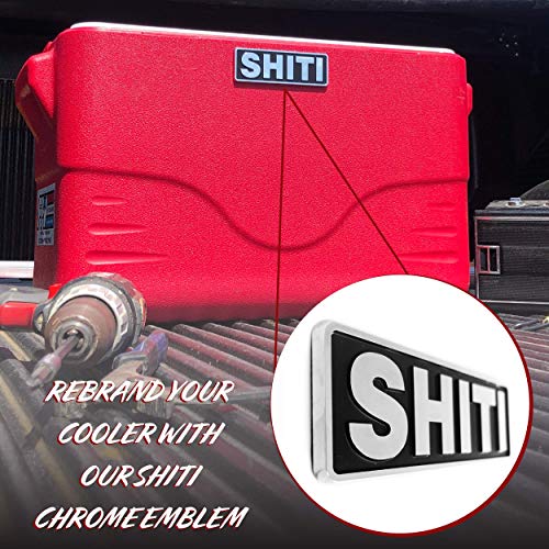 SHITI Coolers – Brand Plate, Plastic Chrome Emblem | Pricepulse