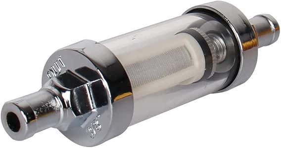 Universal 10MM Inline Finish Petrol Clearview Inline Fuel Filter 3/8 ...