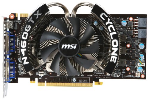 MSI CYCLONE GeForce GTX 460 768 MB Video Card (N460GTX Cyclone 768D5/OC ...