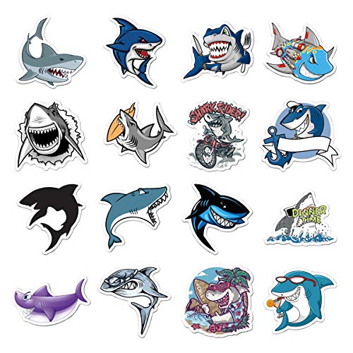 Shark Stickers |50 Pcak |Vinyl Waterproof Stickers for Laptop,Bumper ...