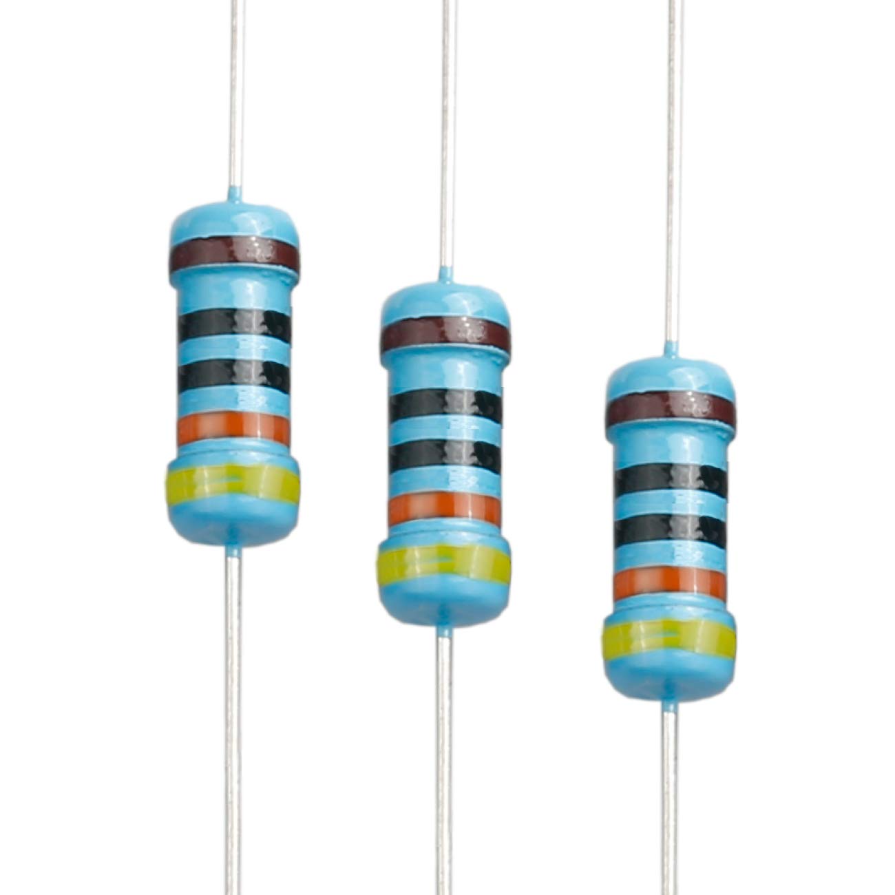 1 Watt ±1% Tolerance Metal Film Fixed Resistor Multiple Values of ...