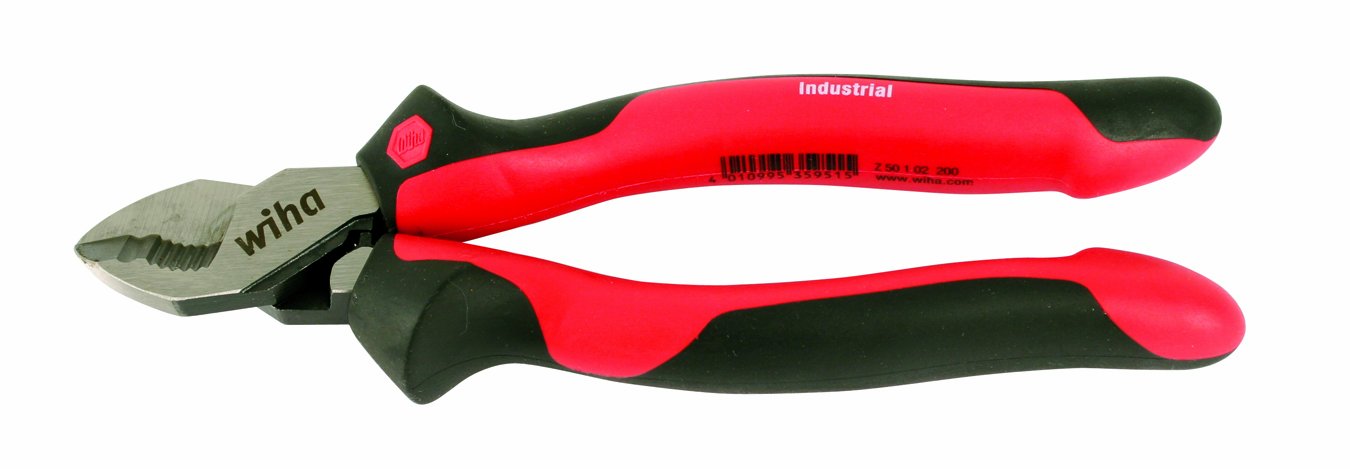 Wiha 30928 8.0 Inches Ergo Soft Grip Industrial Cable Cutters - Wire ...