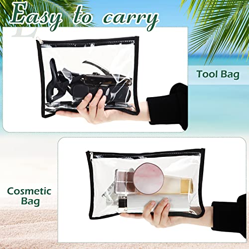 18 Pack Multipurpose Clear Organizer Bag Pouch PVC Clear Pouches with ...