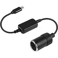 SinLoon 5V USB to 12 Volt Car Cigarette Lighter Socket Female Converter Adapter Cable for Car ...