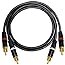 Amazon.com: 0.5 Foot RCA Cable Pair - Made with Canare GS-6 Audio ...