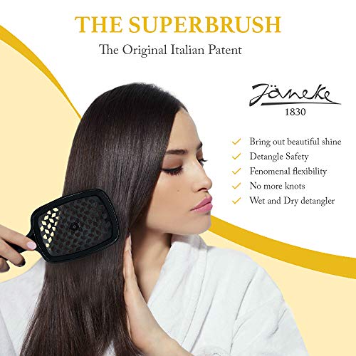 Janeke Superbrush Detangler Brush Anti-static Hairbrush Easy For Wet ...