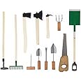 Amazon.com: Odoria 1/12 Miniature Farm Tools Axe and Shovel Rake Hoe ...