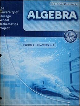 Algebra (Volume 1 Chapters 1-6): University of Chicago Math Project ...