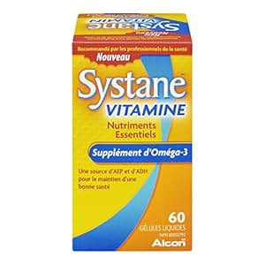 Alcon Systane Vitamin Omega-3 Healthy Tears Softgel: Amazon.ca: Health ...