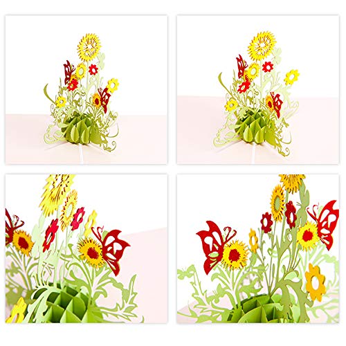 6 Pieces 3D Pop Up Cards, 3D Greeting Cards With Envelopes, Handmade 3D ...
