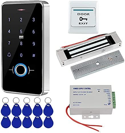 سعر FST Door Access Control System Kit IP68 Waterproof Fingerprint RFID Keyboard + 180KG ...