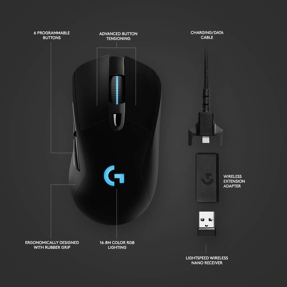Mua Logitech G703 Hero w/16K Sensor Lightspeed Wireless Gaming Mouse ...