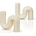 Amazon.com: Carol Cao Geometric Shaped Candles S Shaped Candle ...