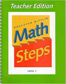 Amazon.com: Houghton Mifflin Math Steps: Level 1, Teacher's Edition (9780395985410): HOUGHTON ...