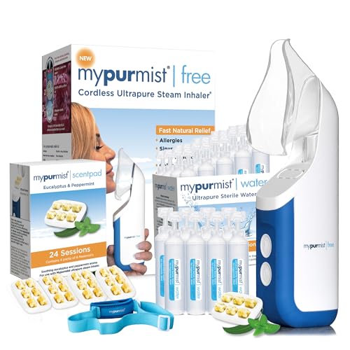 Mypurmist Cordless Ultrapure Steam Inhaler - Handheld Steamer ...