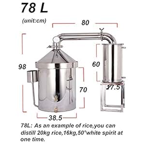 78L destilador de agua casero acero destiladores de aceites esenciales ...