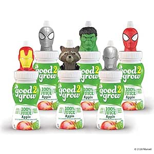 Amazon.com : good2grow Avengers Character 100% Apple Juice, 6-pack of 6 ...