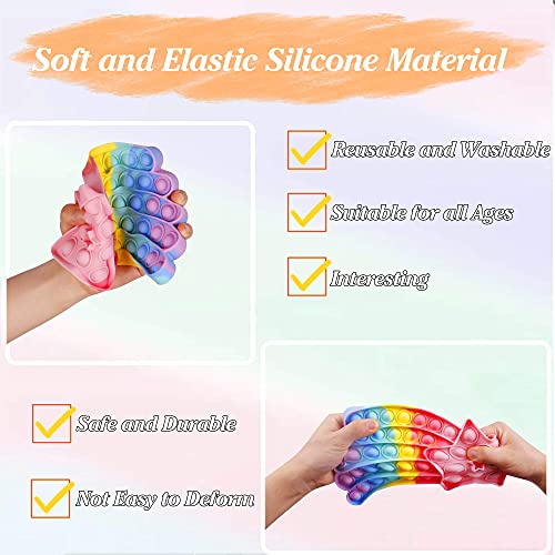 3 Packs Bubble Pop Popit Popper Fidget It Toy, Push Poppits Poop Poppop ...