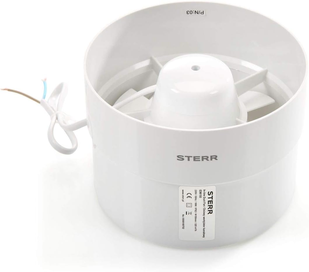 STERR – Quiet Duct Fan Inline Extractor 150 mm / 6” – IDM150 – BigaMart