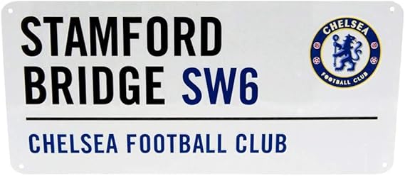 Chelsea Unisex's Official Street Sign-Multi-Colour, 40 x 18 cm: Amazon ...