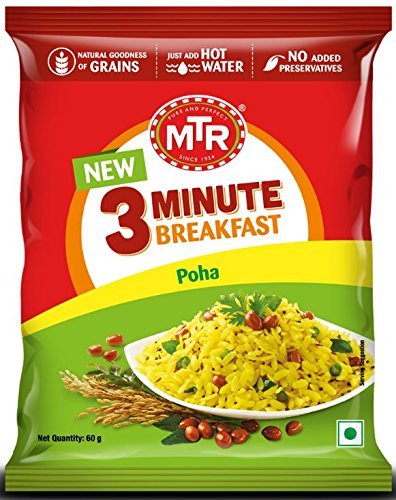 MTR 3 Minute Breakfast Poha Pouch, 60g: Amazon.in: Amazon Pantry