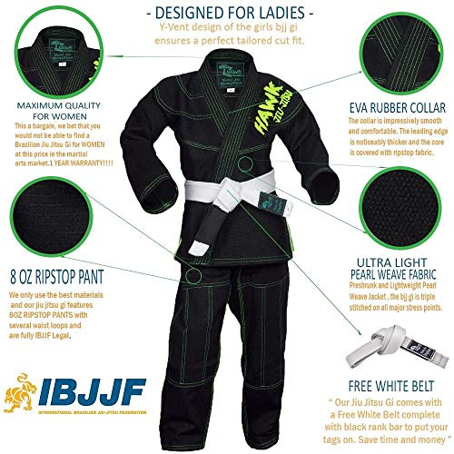 Hawk Ladies Brazilian Jiu Jitsu Suit Female BJJ Gi Kimonos Women BJJ ...