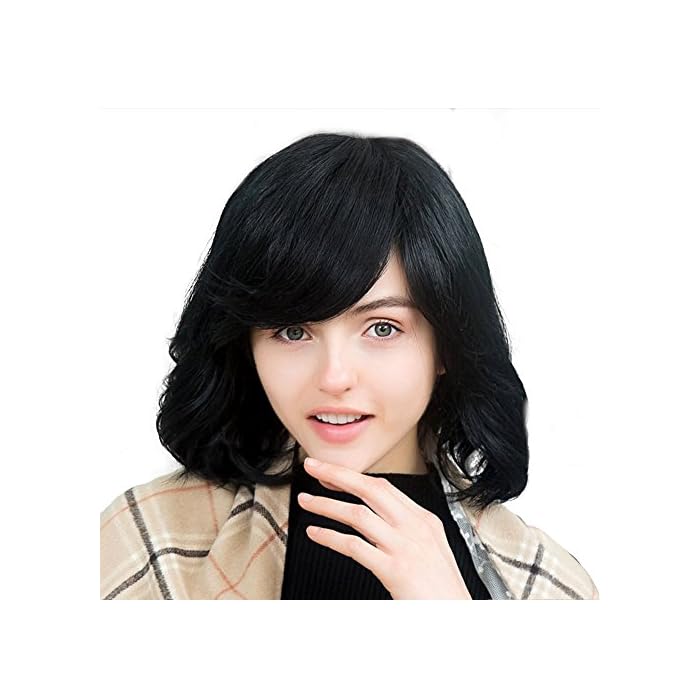 Human Hair Wigs With Side Bangs